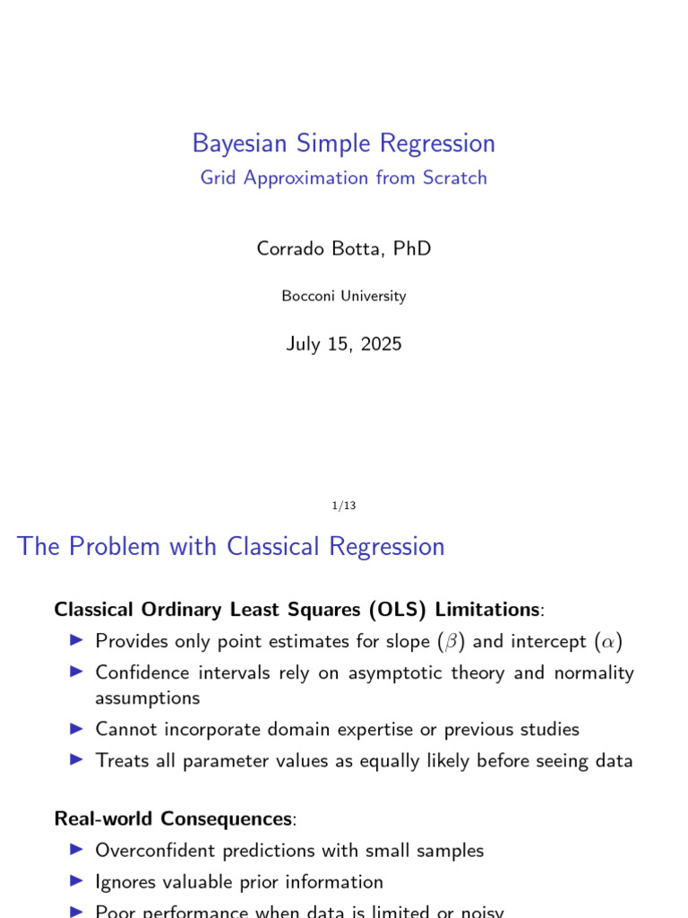 Bayesian Regression 1752621942 | PDF | Regression Analysis | Bayesian ...