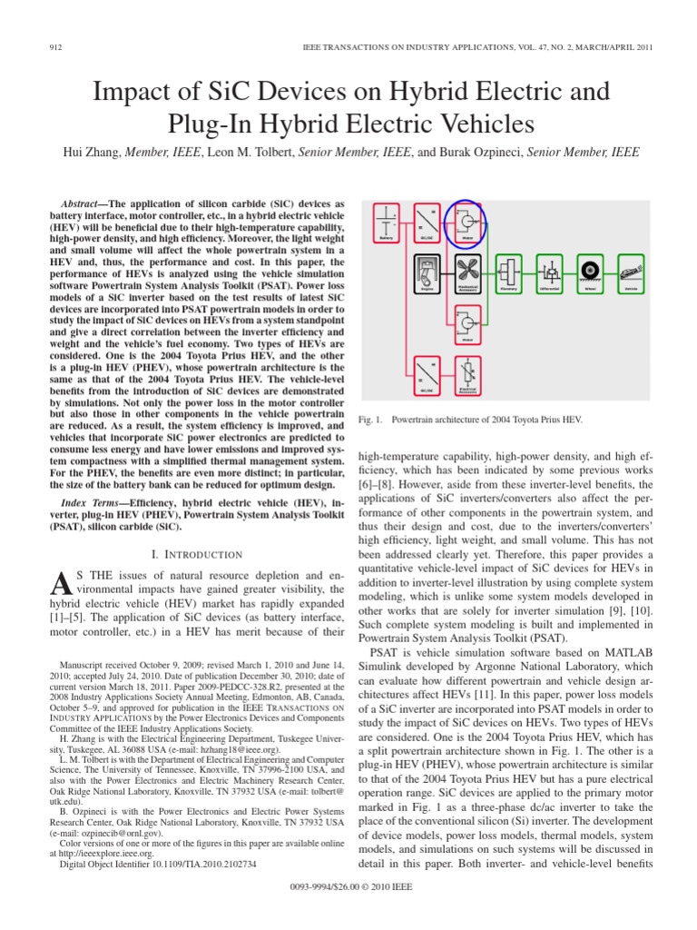 1.impact of SiC Devices On Hybrid Electric and Plug-In Hybrid Electric ...