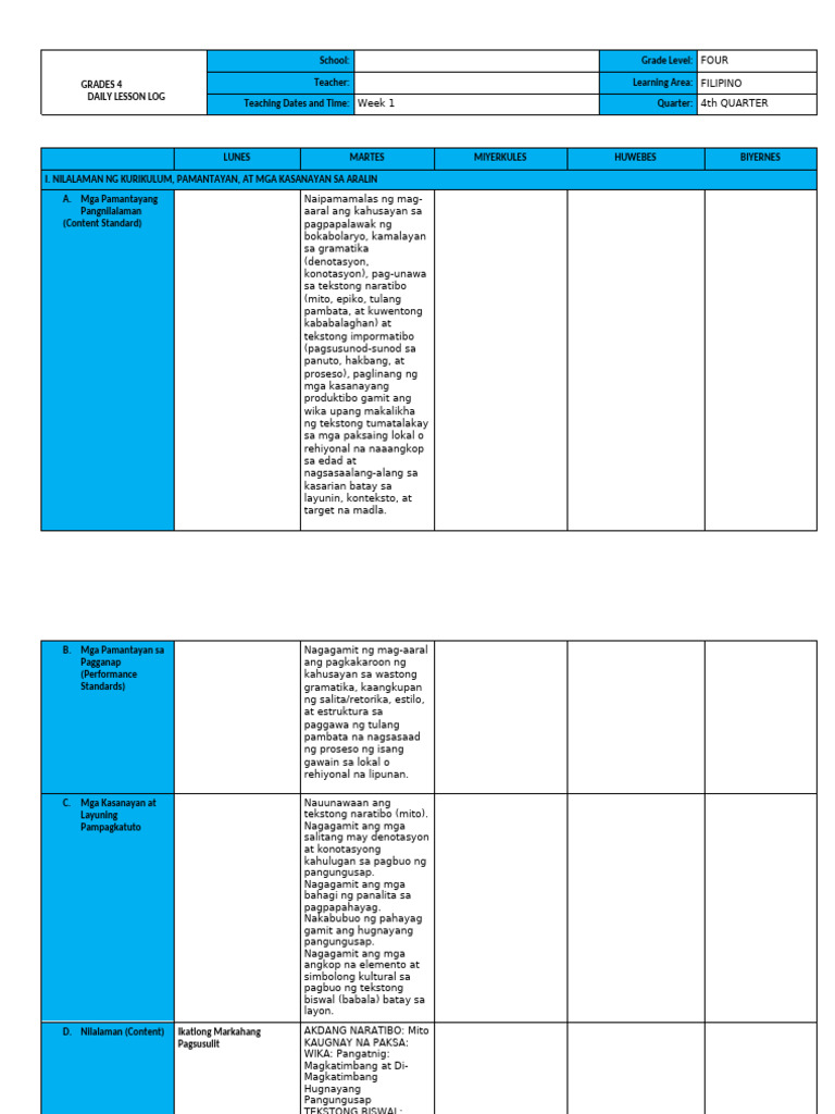 Sample DLL For Beed 3RD Year | PDF