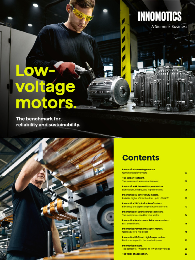 Electric Motor Siemens Innomotics Brochure | PDF | Electric Motor | Engines