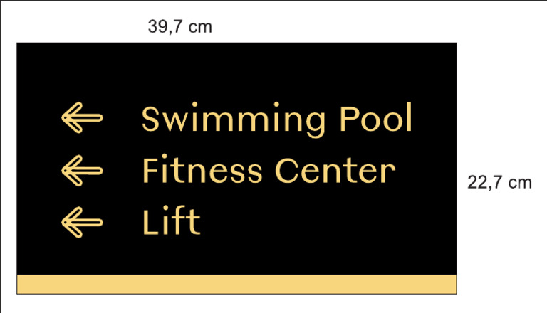 Sign Direction To Swimming Pool - Lift Dari Amaryllis | PDF