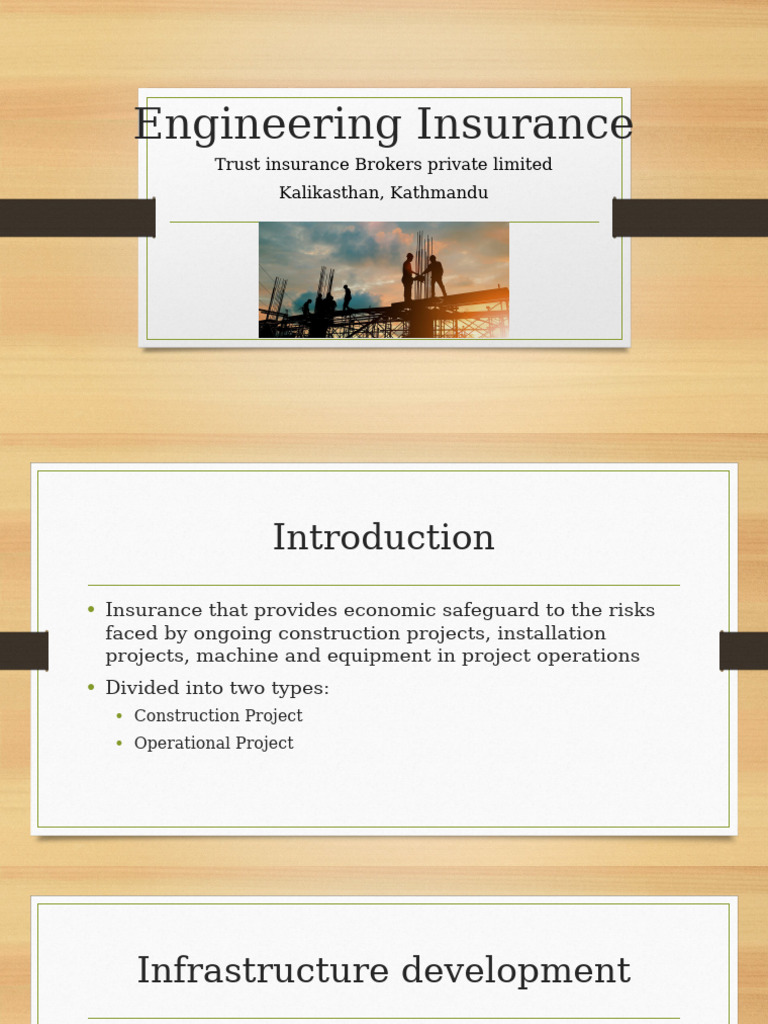 Engineering Insurance | PDF | Insurance | Indemnity