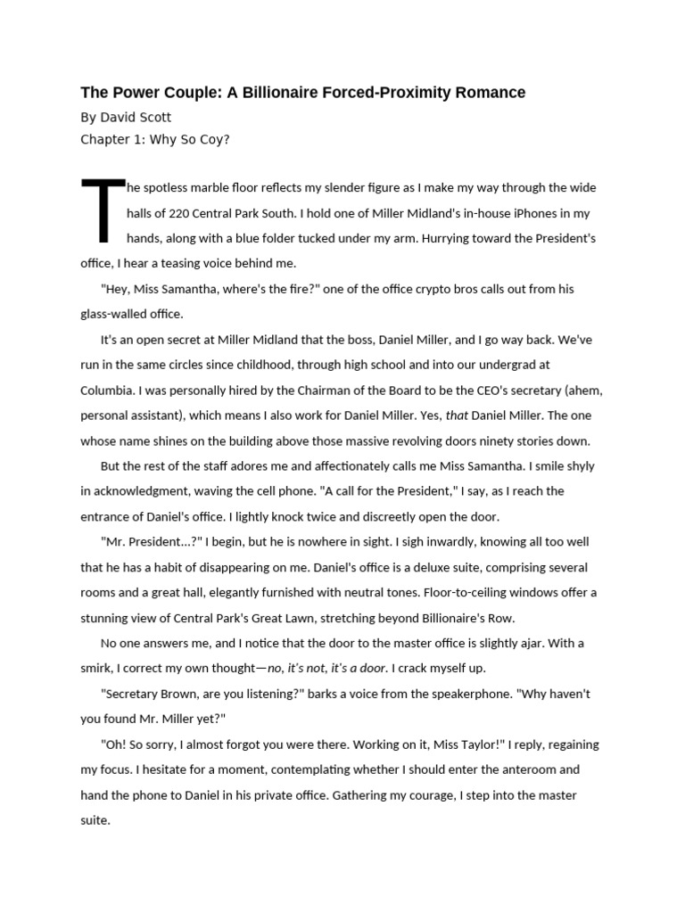 2. Billionaire Office Romantic Comedy Ghostwriting Sample %7C David ...