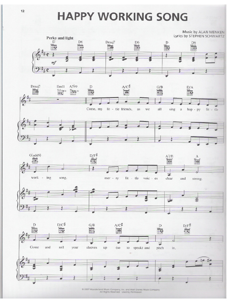 Happy Working Song | PDF