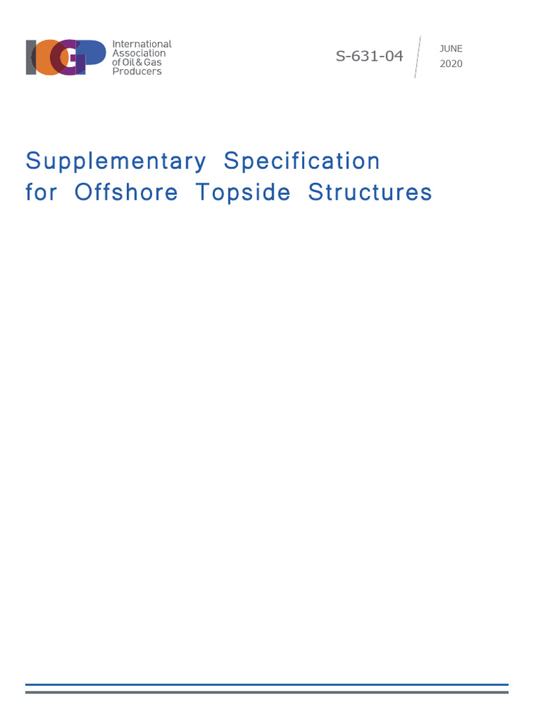Offshore Topside Structures Specification | PDF | Screw | Deformation ...
