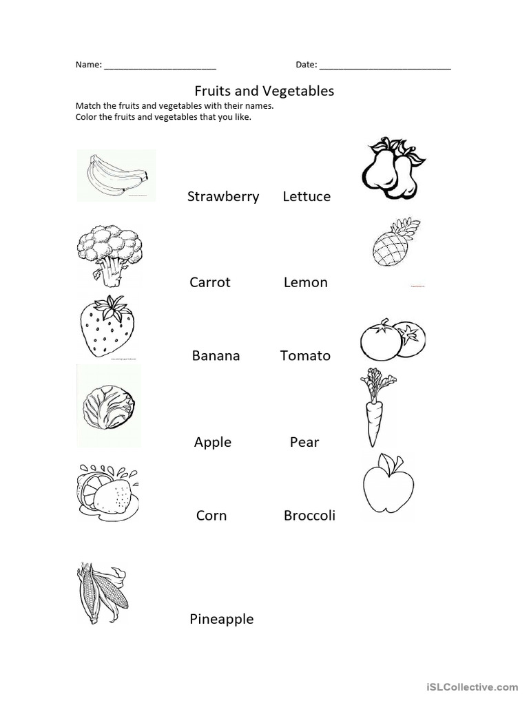 Fruits and Vegetables | PDF