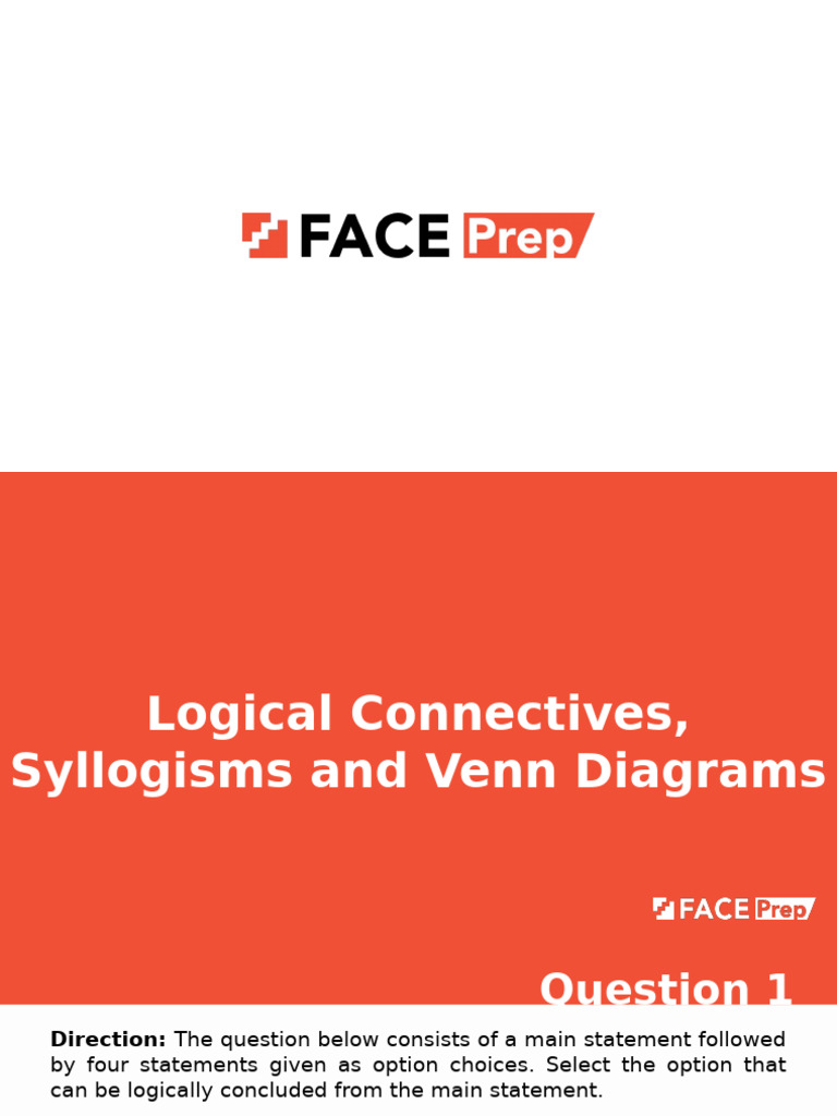 Logical Connectives and Syllogism Exercises | PDF | Tsunami | Volcano