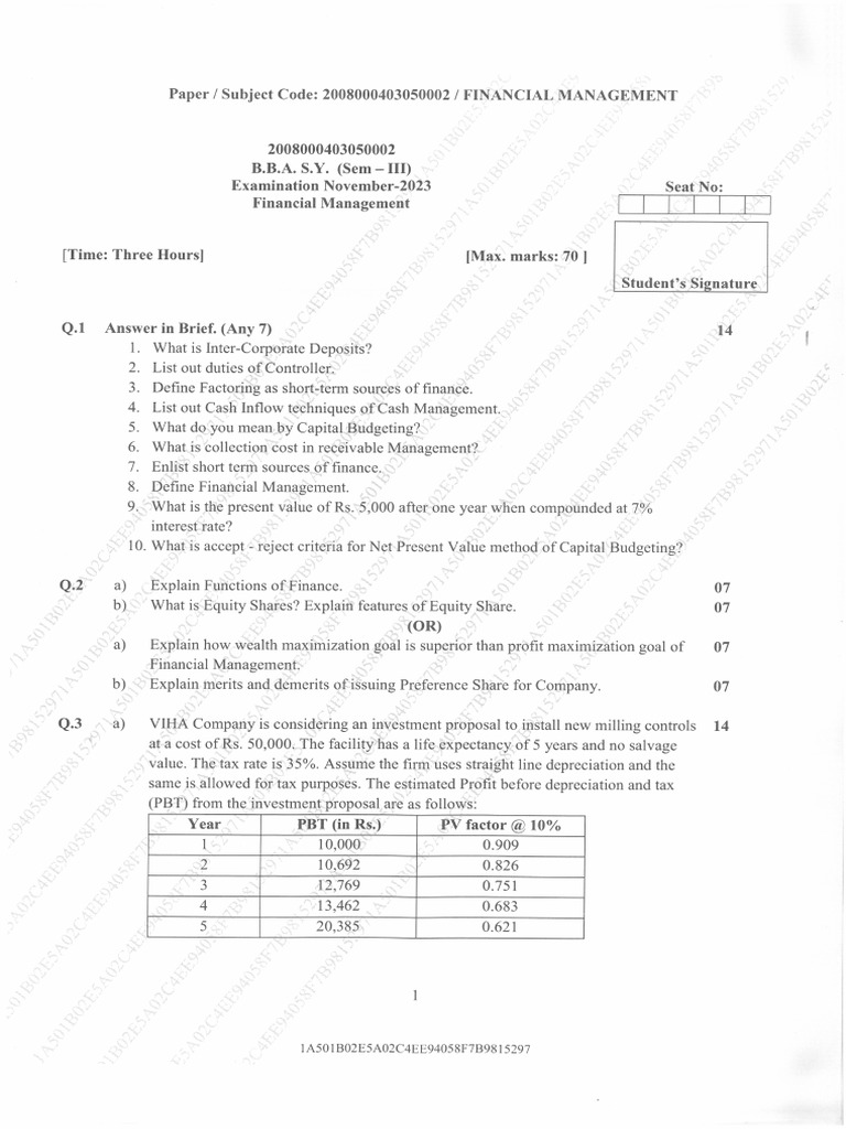 Financial Management | PDF