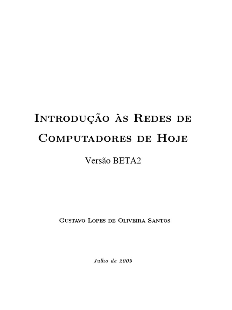 Redes De Computadores Pdf Internet Protocolos Da Internet