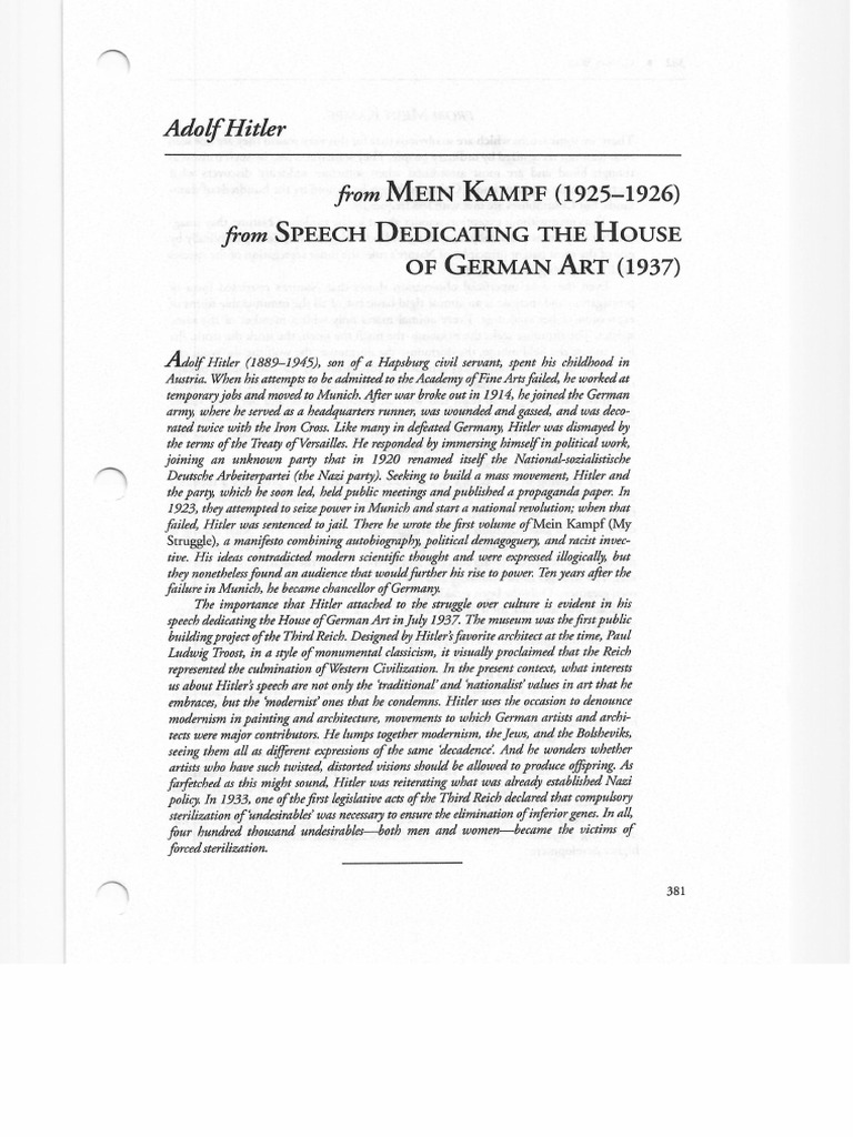 U11.hitler (381-391) Adolf Hitler Short Story | PDF