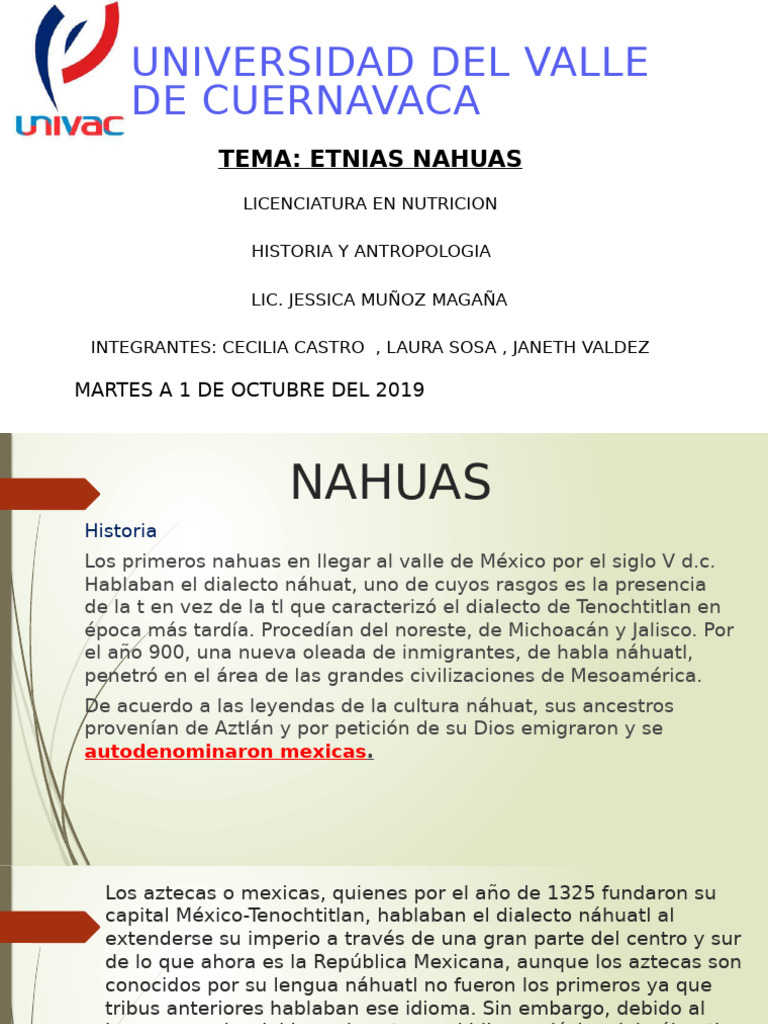 Historia y Cultura de los Nahuas | PDF | Náhuatl | México