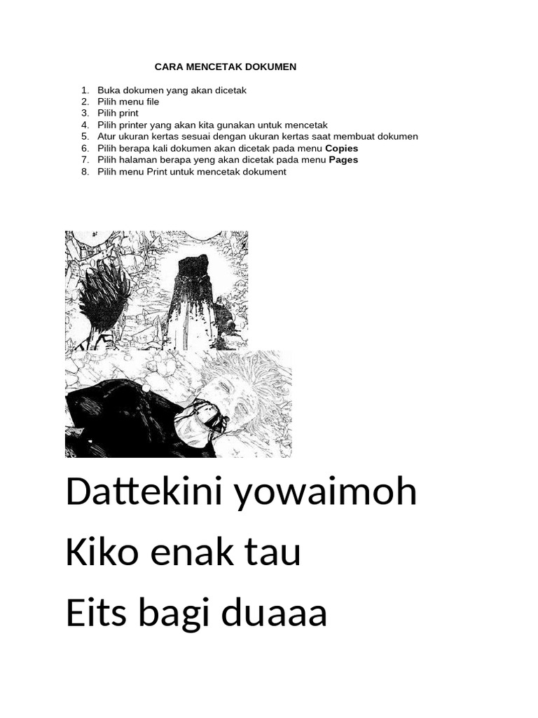 Cara Mudah Mencetak Dokumen | PDF