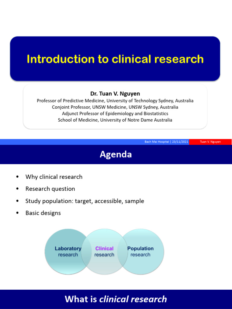 1 Introduction to Clinical Research | PDF | Medicine | Scientific Method