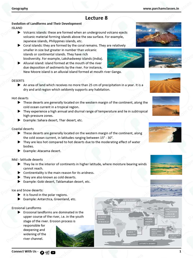Lecture 08 - Evolution of Landforms and Their Development | PDF ...