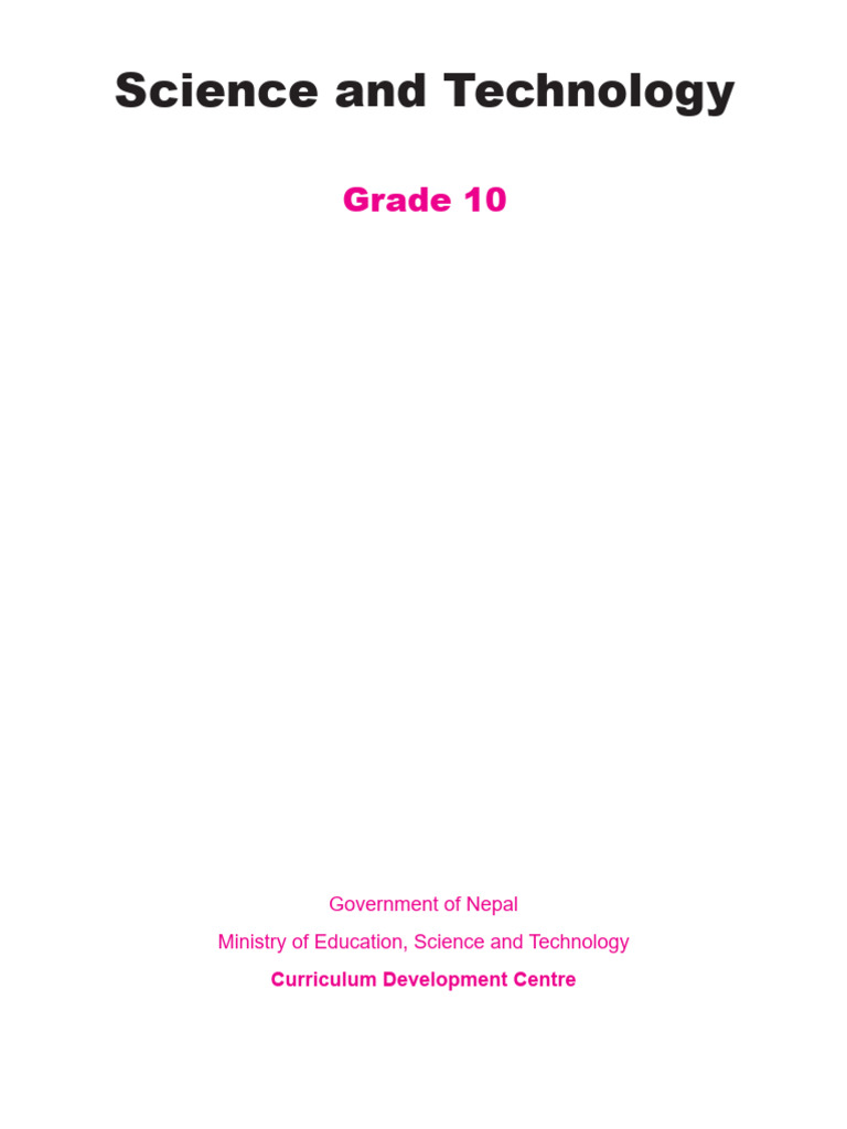 Grade 10 Science and Technology Part i Copy | PDF | Curriculum | Science