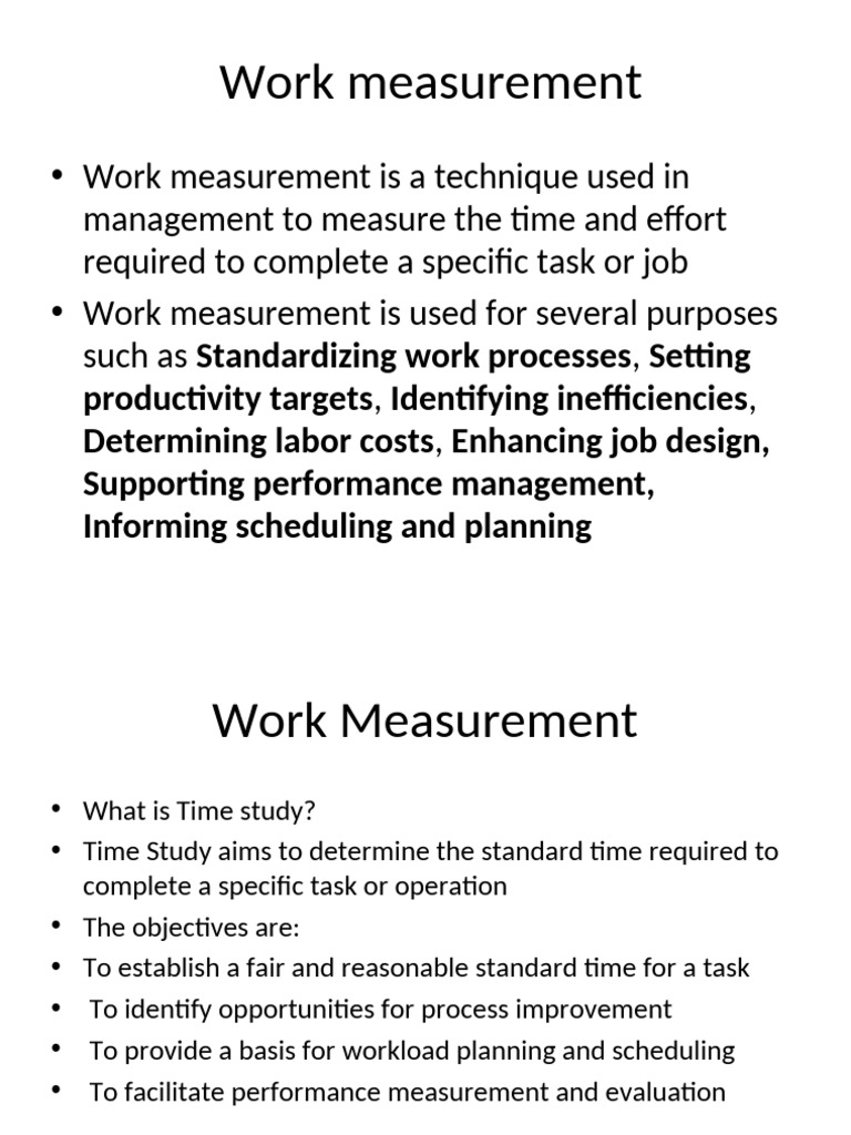 27march - Unit 5 - Work Measurement | PDF | Sampling (Statistics ...