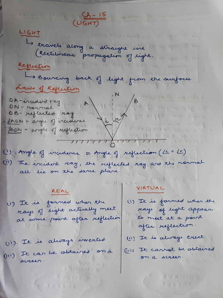 Understanding Light Reflection and Mirrors | PDF