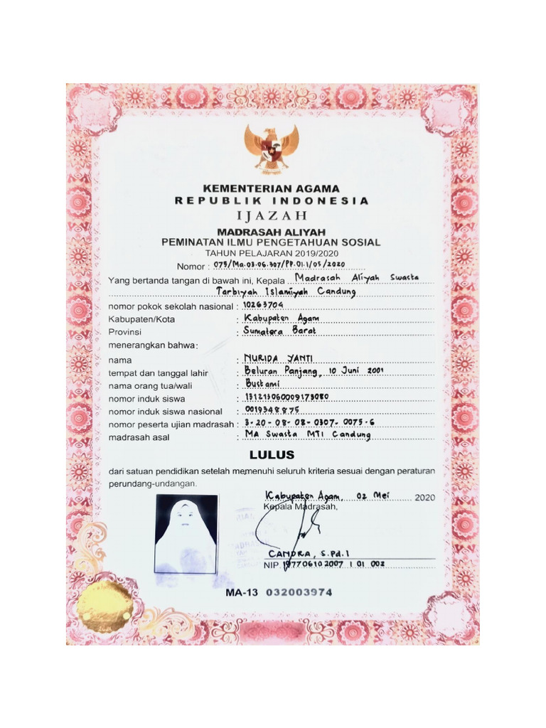 Dokumen Nurida Yanti | PDF