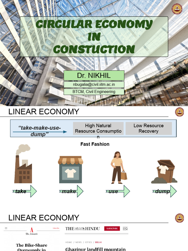 Circular Economy in Construction Explained | PDF | Recycling | Waste