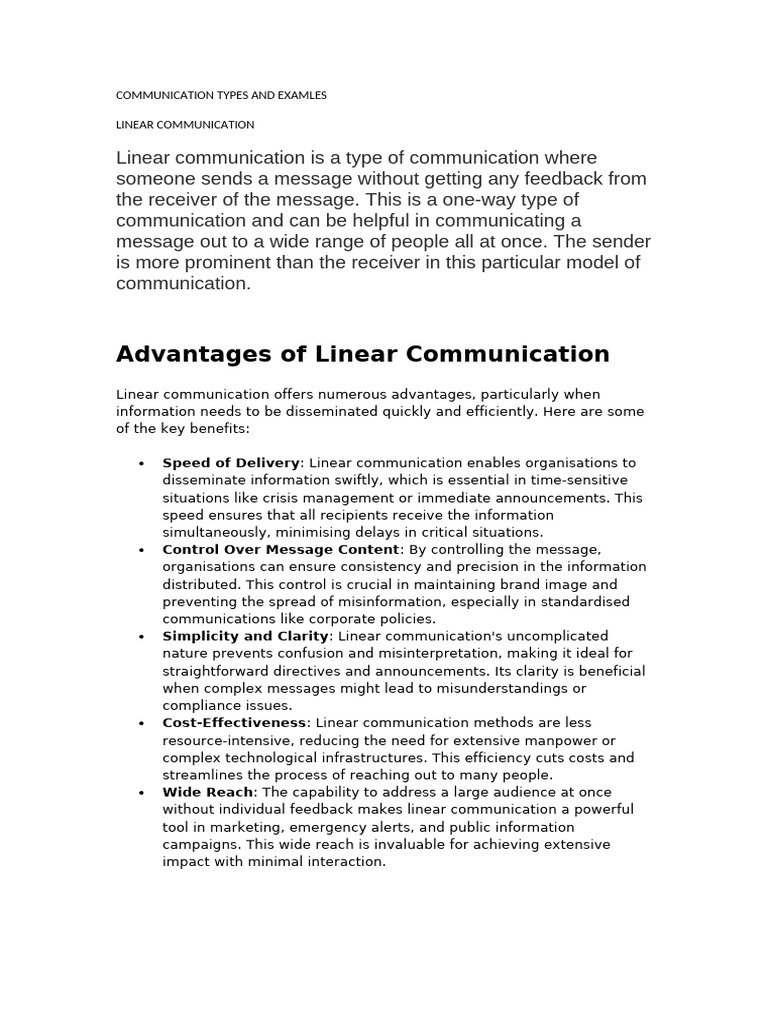 Communication Types and Examles | PDF | Communication | Sales