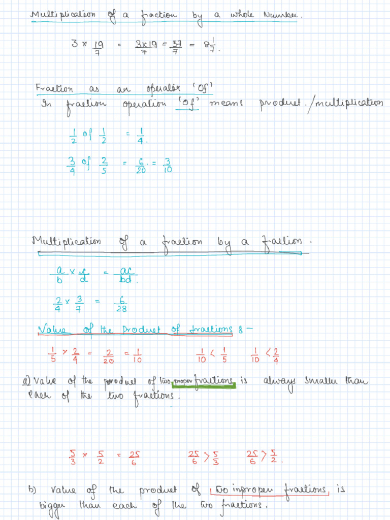 Fraction & Decimals (2) Grade 7 | PDF