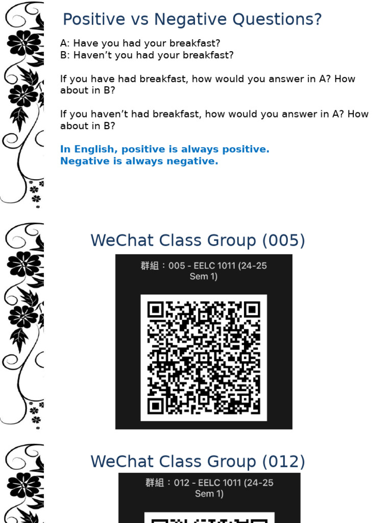 Class Meeting 4 - How To Give Definition, Positive Vs Negative ...