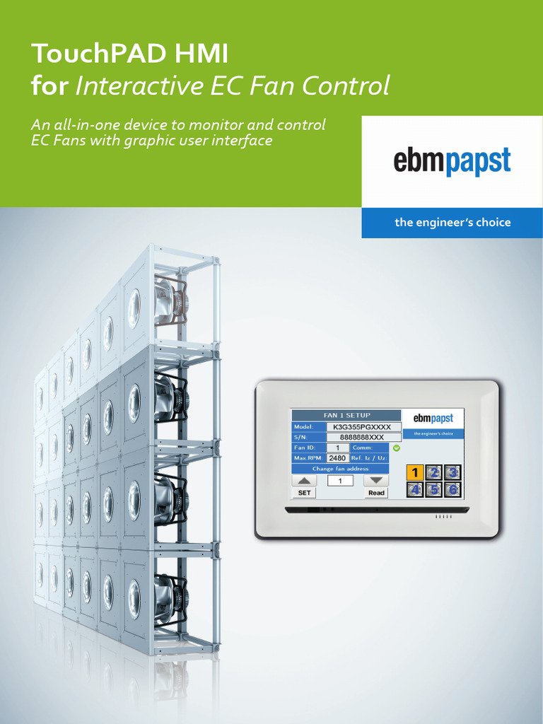 Touchpad HMI EC Fan Control | PDF | Electrical Engineering