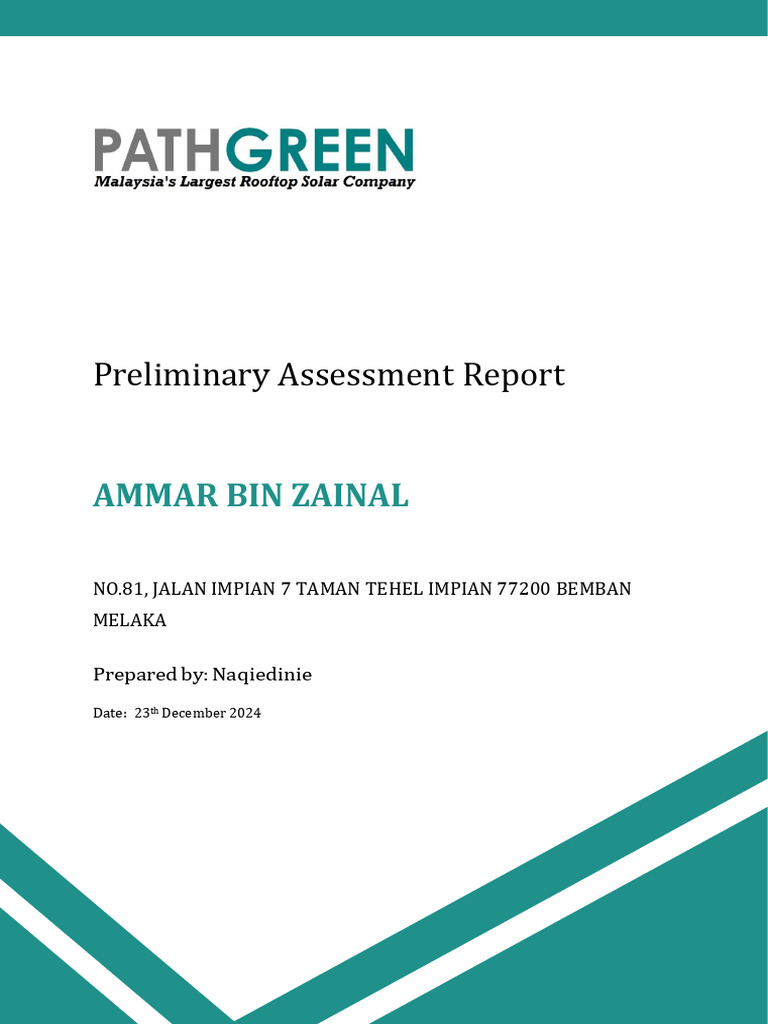 Solar PV Installation Assessment Report | PDF | Electrical Engineering ...
