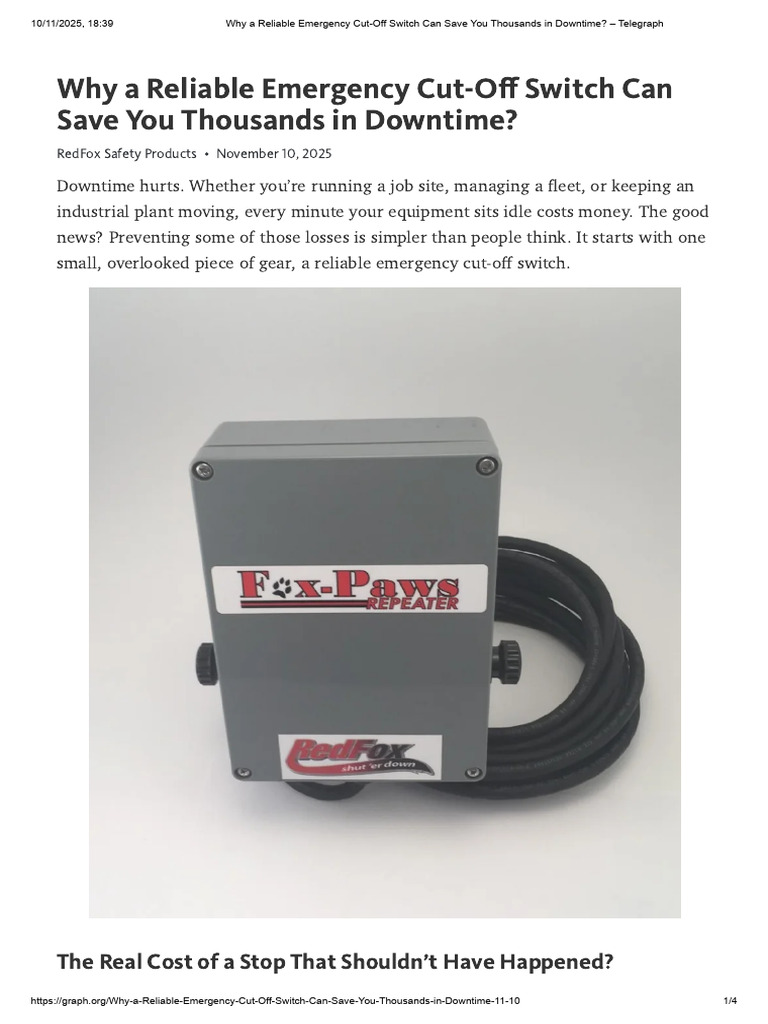 Reliable Emergency Cut-Off Switch | PDF | Switch