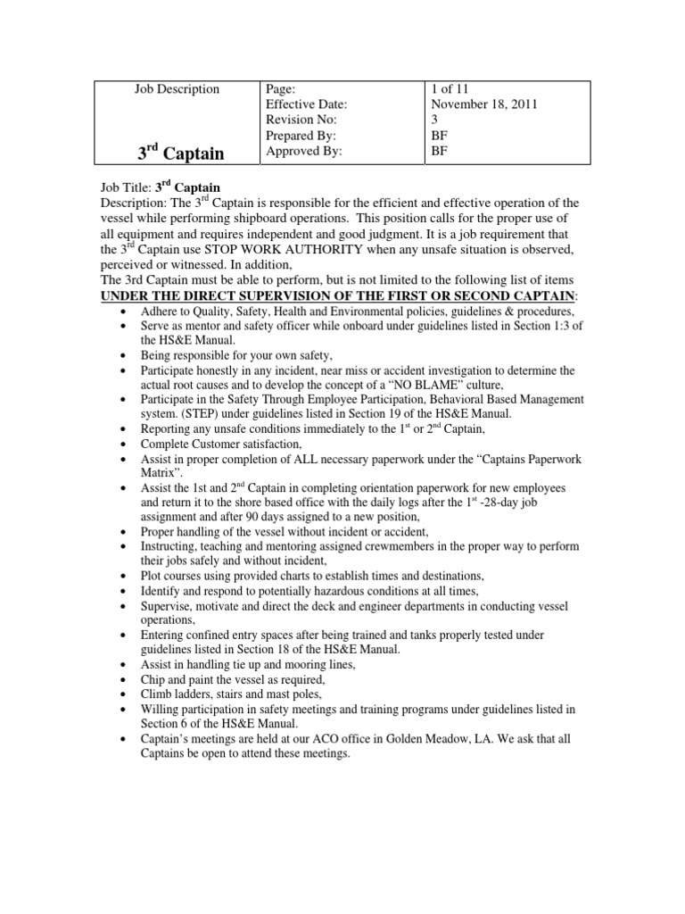 Third Captain | PDF