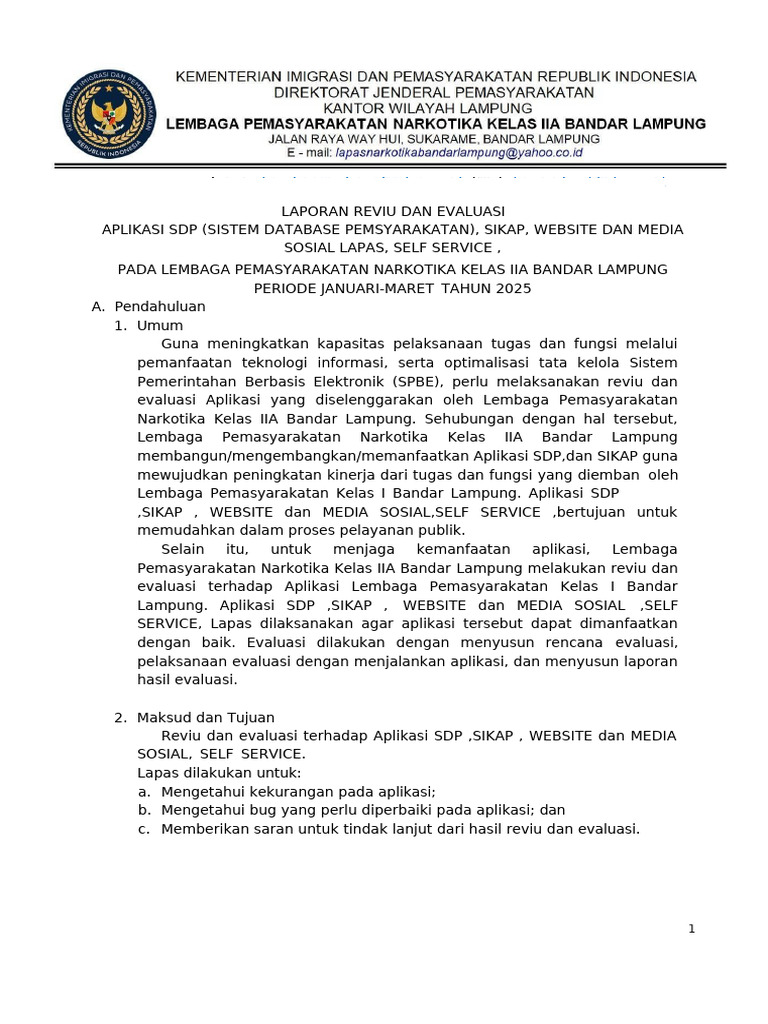 REVISI Laporan Reviu Dan Evaluasi Aplikasi Yang Berisi Reviu Dan ...