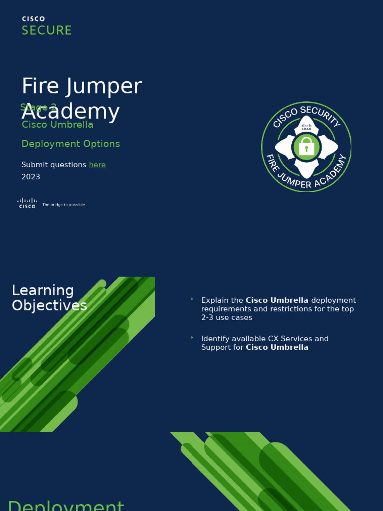 Deployment Options - Cisco Umbrella - FJ SE Stage 2 - 2025 | PDF ...