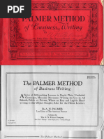 Palmer Method Handwriting Practice Guide | PDF | Hand | Elbow