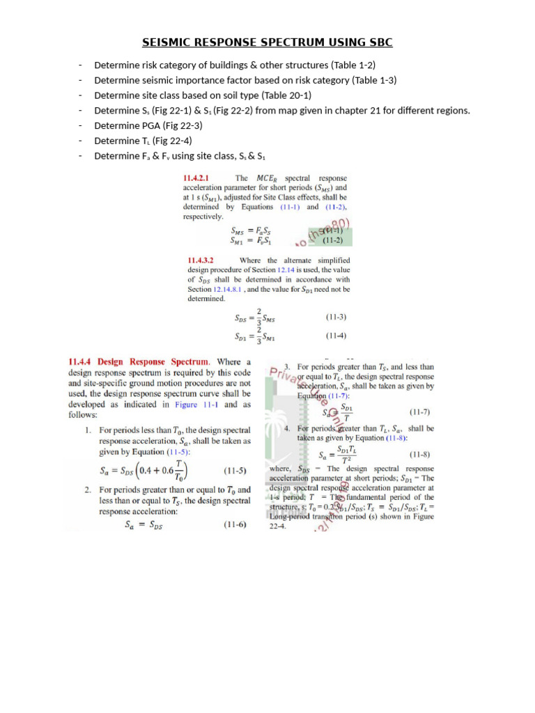 Seismic Response Spectrum Analysis Guide | PDF