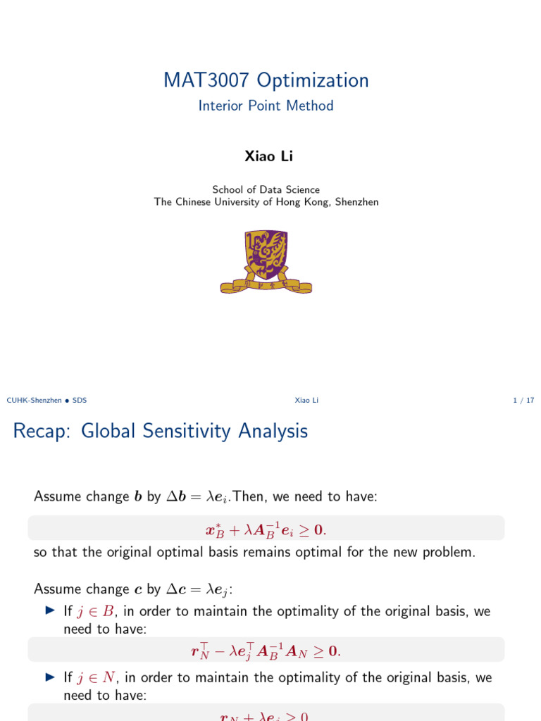 Slides 14 Annotated | PDF | Mathematical Optimization | Computational Science