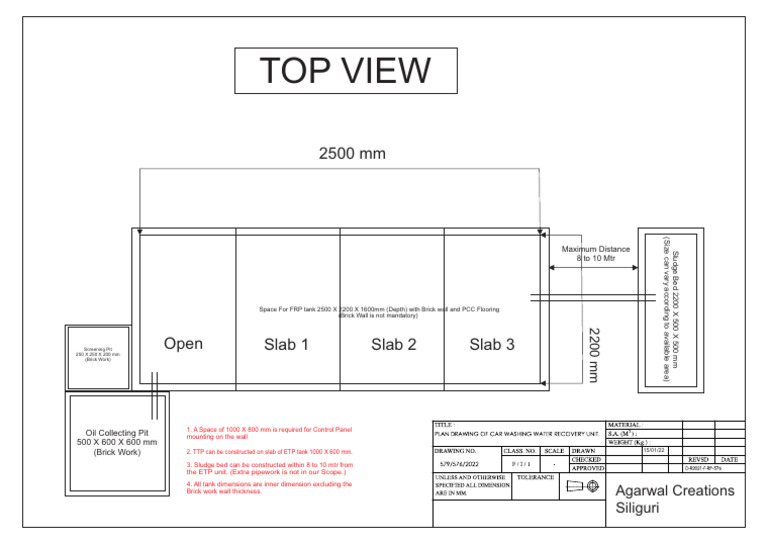 ETP Tank and Sludge Bed Specifications | PDF