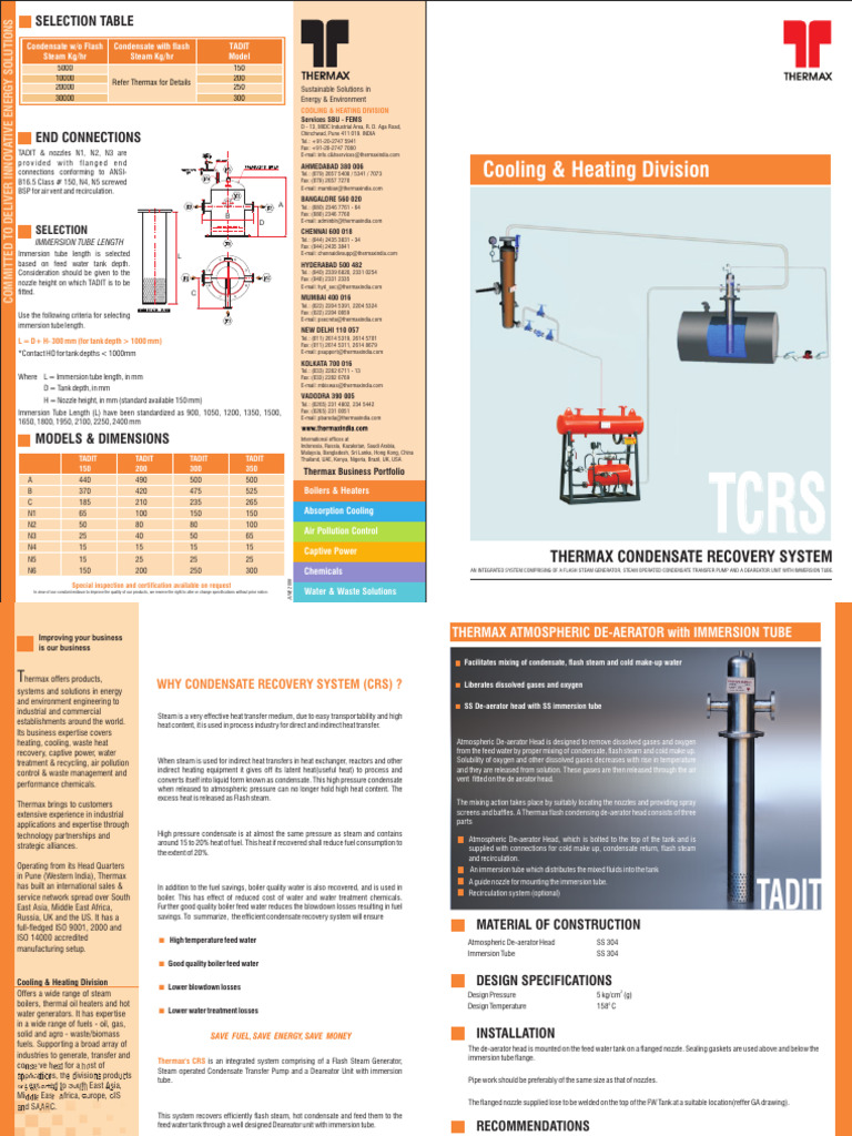 Condensate Recovery System Overview | PDF