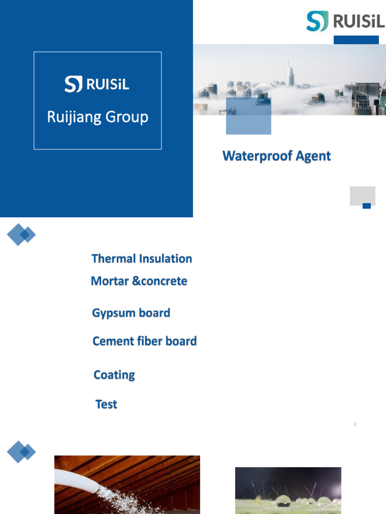 Ruijiang Group Waterproofing Solutions | PDF | Mortar (Masonry) | Concrete