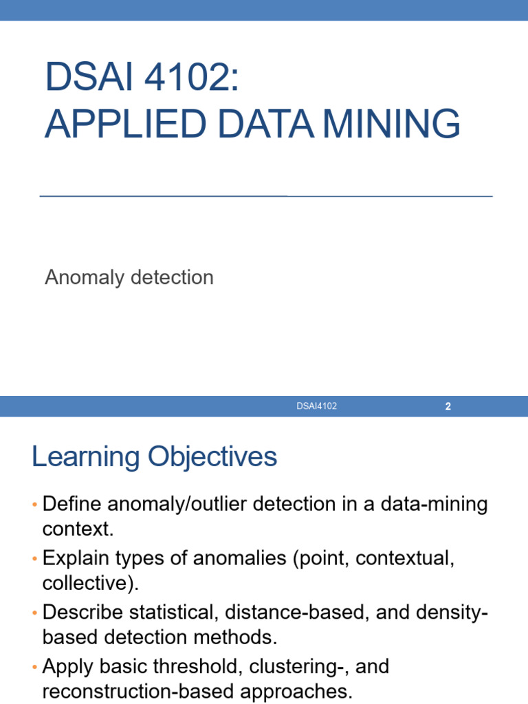 Anomaly Detection in Data Mining Techniques | PDF | Principal Component ...