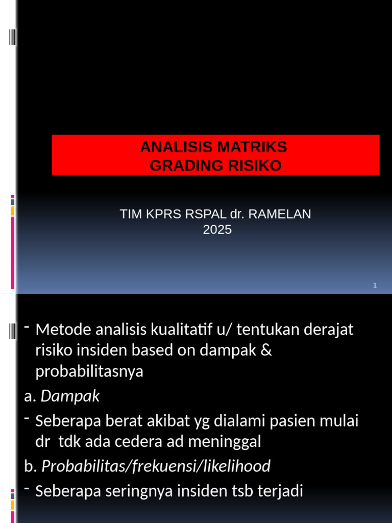 Risk Grading Matrix-2025 | PDF