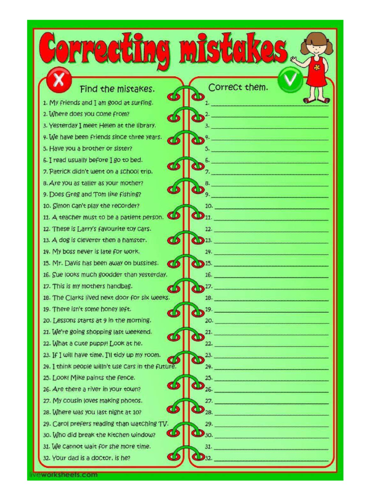 Correcting Mistakes | PDF