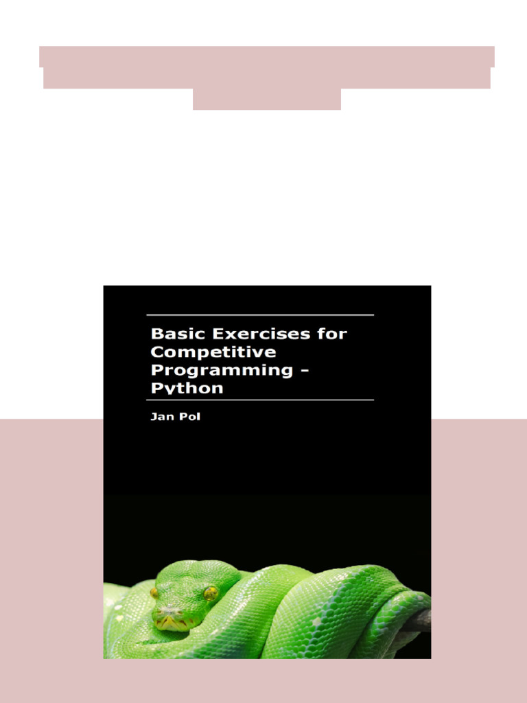 (Ebook) Basic Exercises for Competitive Programming - Python by Jan Pol ...