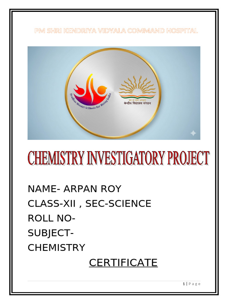 Chemistry Project on Liquid Evaporation | PDF | Evaporation | Liquids