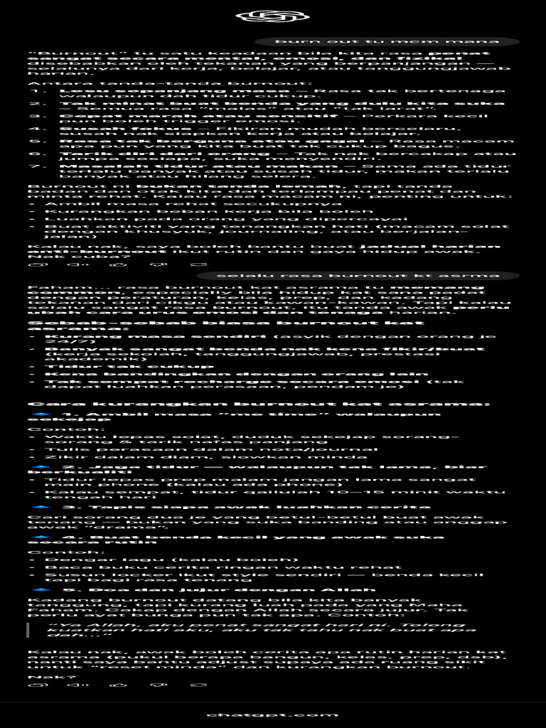 Tanda-tanda Burnout Dan Solusi | PDF