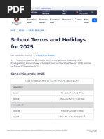CIS School Calendar 2025-2026 | PDF | Academic Term | Observances