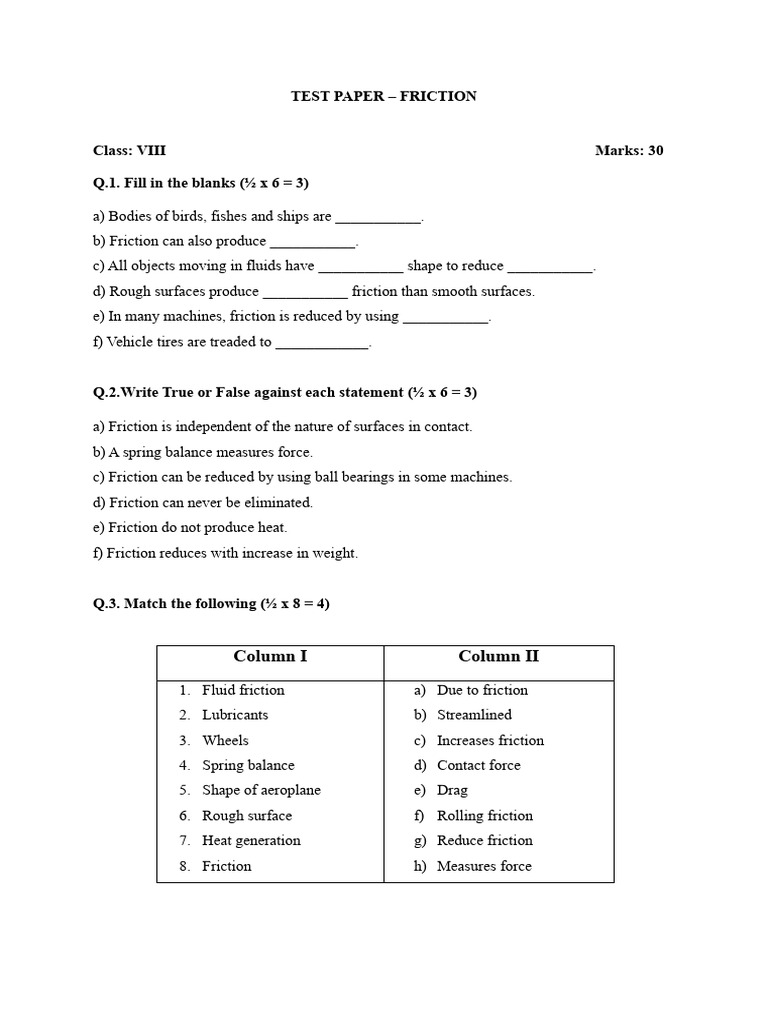 TP 1 - Friction Phy | PDF