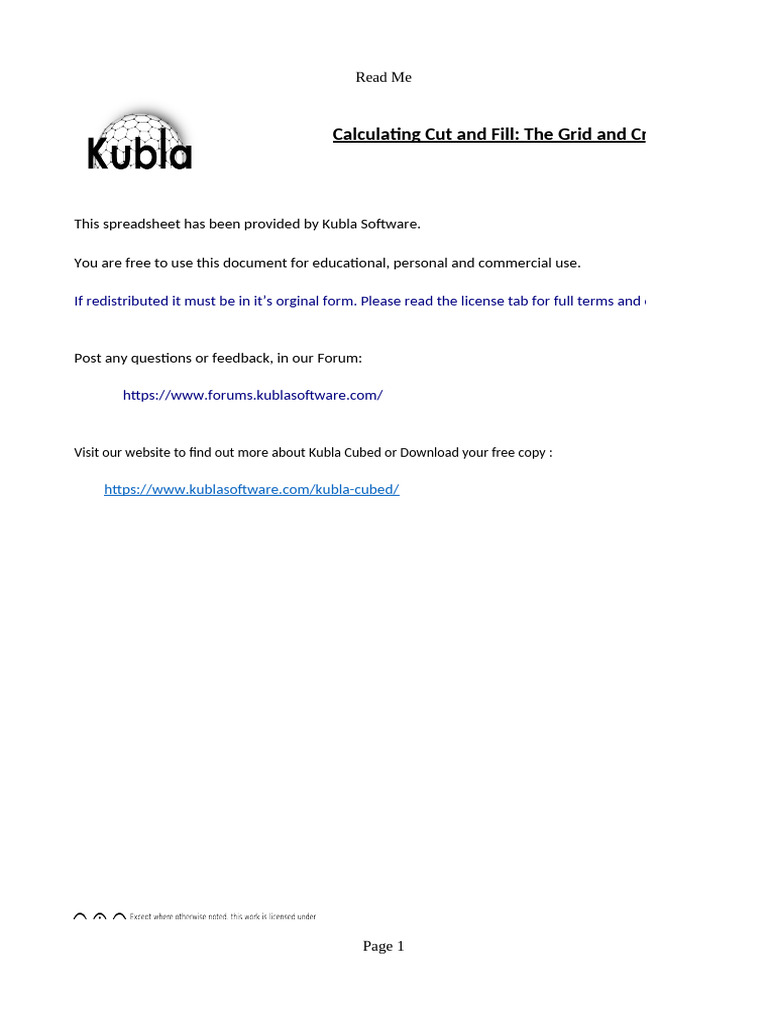 Earthworks Cut Fill Calculator BRBC 3.40KM To 6.81KM | PDF
