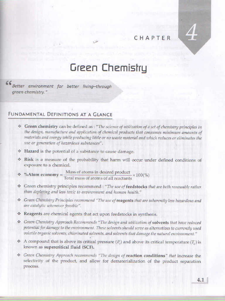 Green Chemistry | PDF