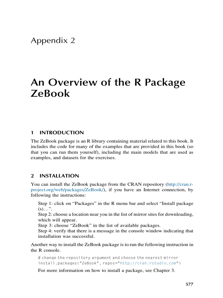 Appendix 2 - An Overview of The R Package - 2019 - Working With Dynamic ...