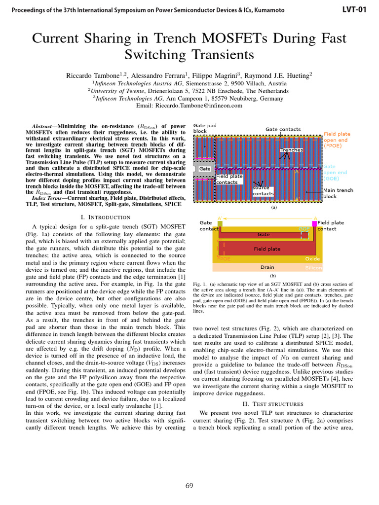 Current Sharing in Trench MOSFETs During Fast Switching Transients ...